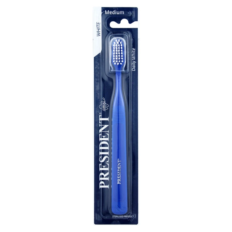 PRESIDENT Daily White Medium Tooth Brush