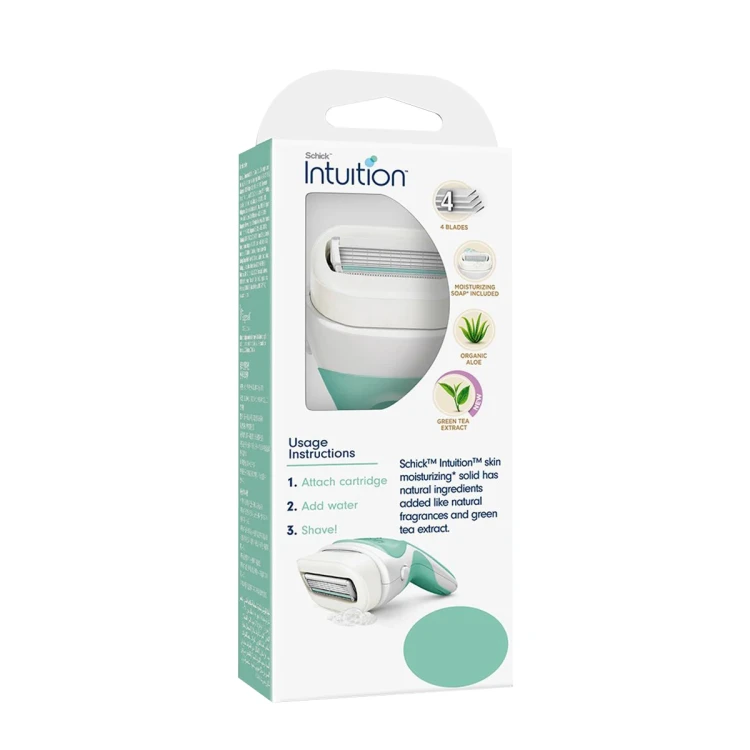 Schick Intuition Sensitive Care With Green Tea 2 KITS 4blades