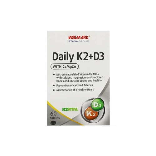 Daily K2 + D3 with Ca Mg Zn Tablet 60'S