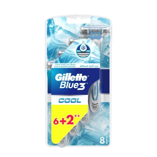 Gillette Blue 3 COOL Set of 8 Razors