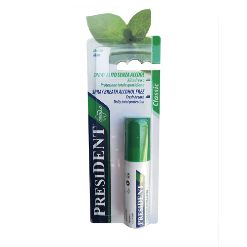 PRESIDENT CLASSIC SPRAY BREATH W/O ALCOHOL 20 ML