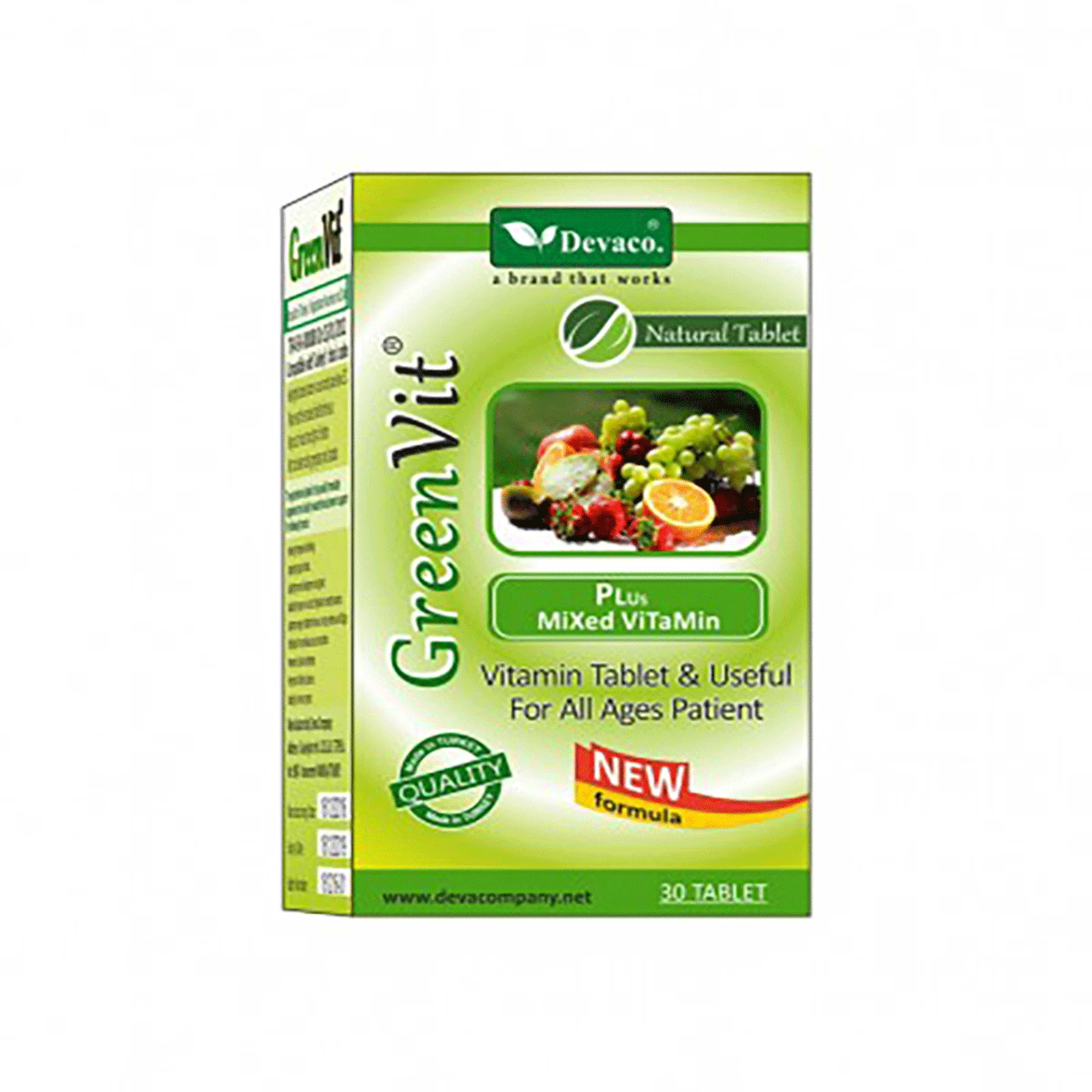 GreenVit Multivitamin Tablet 30"S